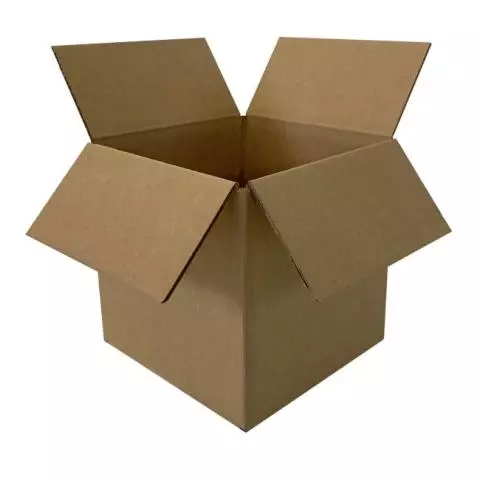 five sided cardboard box