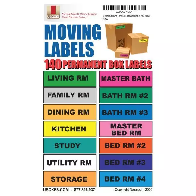 Using Moving Labels To Organize Boxes For Moving