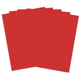 Red Colored Bond Paper Bundle - 8.5" x 11", 100 Sheets | Premium 20lb Paper