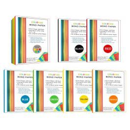 Colored Bond Paper 8.5" x 11", 100 Pages