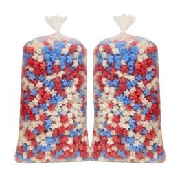 Red White And Blue Star-Shaped Packing Peanuts 3 Cu. Ft. 2-Pack